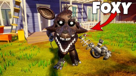 Fnaf Ignited Foxy In Hello Neighbor Youtube