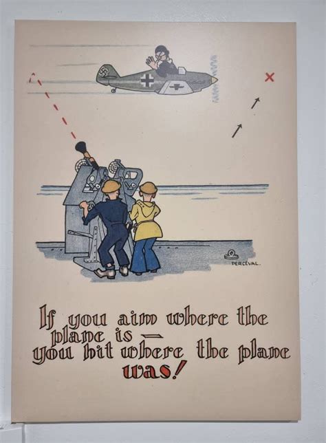Set Of Aircraft Recognition Posters In The Toilet At Scapa Flow Museum