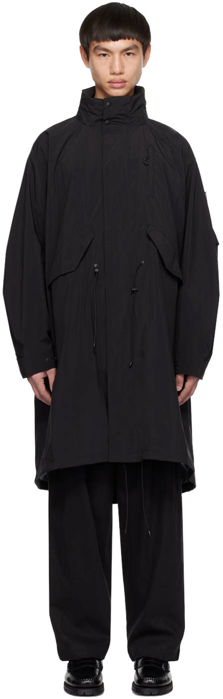 Black Fishtail Jacket By Uniform Bridge On Sale