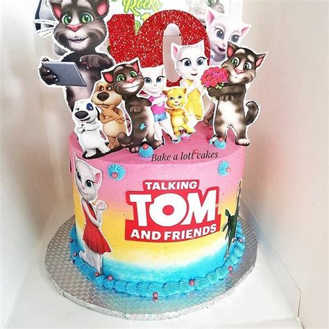 Personalised Digital Printout Talking Tom Friends Cake Etsy Artofit