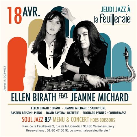 Ellen Birath Invite Jeanne Michard Soul Jazz Jeanne Michard
