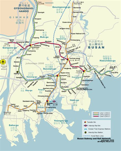 Map Of Busan Johomaps