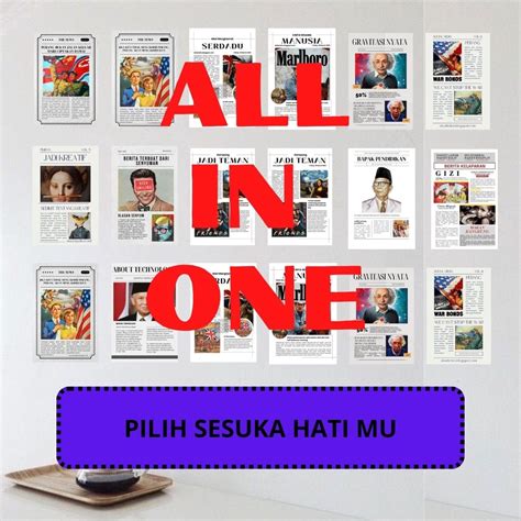 Jual Poster Kamar Model Koran Tanpa Papan Shopee Indonesia