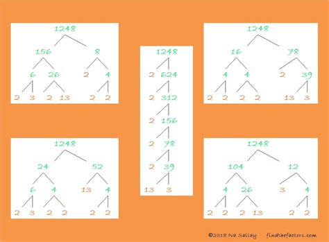 1248 Factor Trees Find The Factors