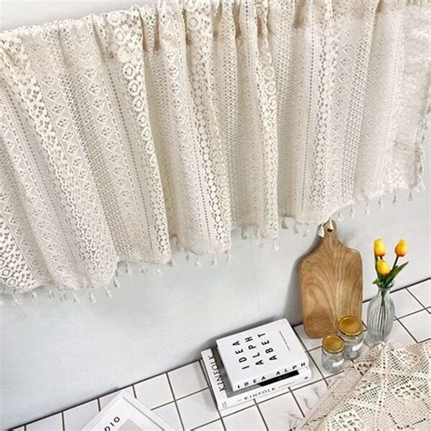 주방 미니 커튼 작은창 봉집형 가리개 감도 깊은 취향 셀렉트샵 29cm