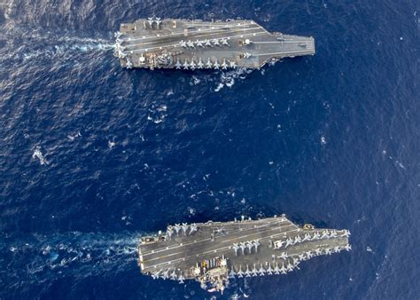 These Photos Of Uss Gerald R Ford And Uss Harry S Truman Operating