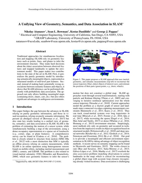 Pdf A Unifying View Of Geometry Semantics And Data Association In Slam