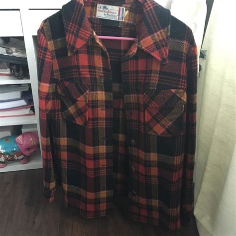 Vintage Pendleton Wool Plaid Coat In Excellent Depop