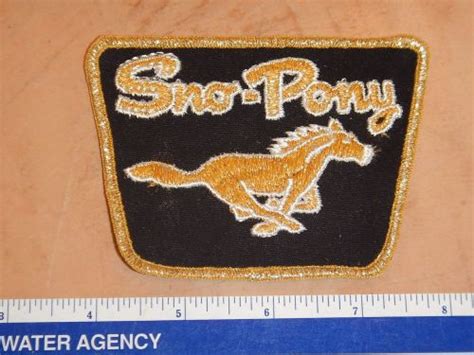 Buy Vintage Original Sno Pony Snowmobile Patch 3 X 4 New Old Stock In