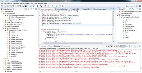 twitter live streaming with spark streaming using scala