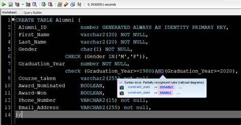 Unidentifiable Error In Oracle Sql Developer Stack Overflow