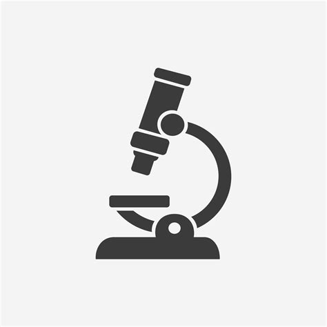 Microscope Icon Medical Research Laboratory Education Study
