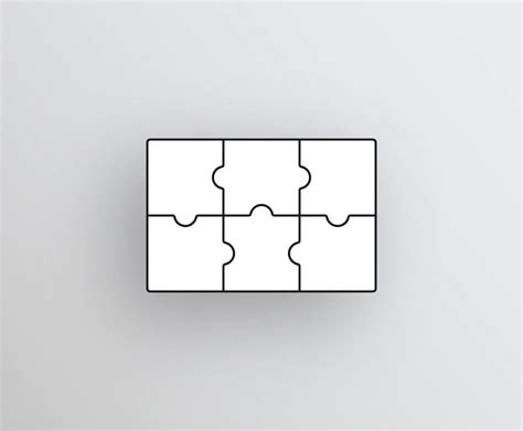 Puzzle Grid Jigsaw Template