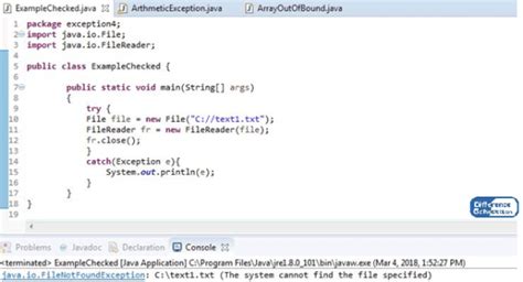 Difference Between Checked And Unchecked Exception In Java Compare The Difference Between