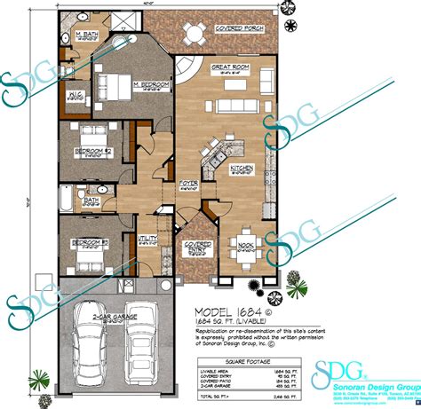 Tucson Home Builders Floor Plans Tucson Draftsman 1684