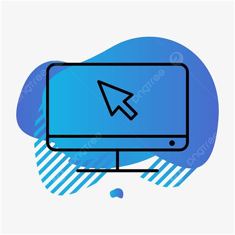 Click Icon Isolated On Abstract Background Background Icons Abstract Icons On Icons PNG And