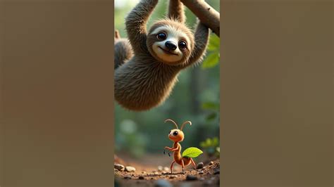 Ant Vs Sloth Funny Story Shorts Youtube