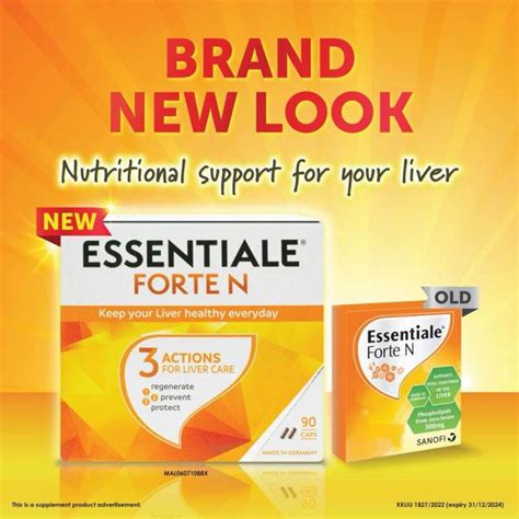 Essentiale Forte N 90s For Liver Supplement Support Liver Health