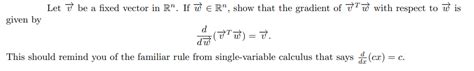 solved let ū be a fixed vector in r” if wer” show that the