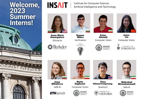 Insait Institute For Computer Science Artificial Intelligence And