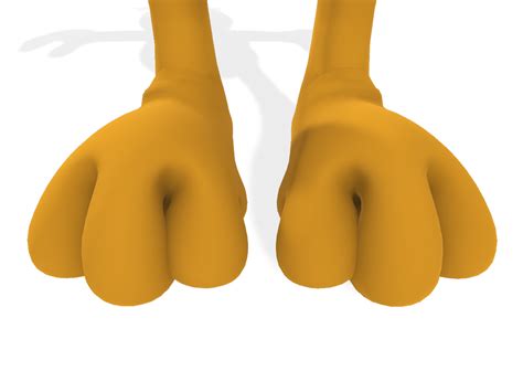Garfield Feet Close Up 3d By Ld1998 On Deviantart