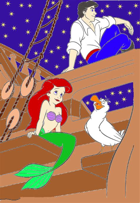 Scuttle Ariel And Eric Version 2 By Lukaswhite On Deviantart