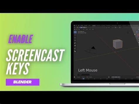 How To Enable Screencast Keys In Blender YouTube Enabling Blender Key