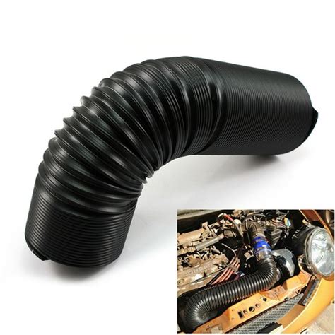 1m63mm Flexible Cold Air Intake Hose Ducting Feed Pipe Fit For Car Air