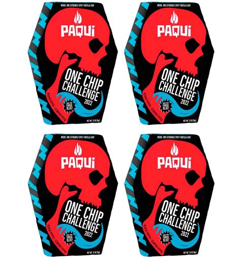 Paqui One Chip Challenge 2022 Carolina Reaper And Scorpion Pepper 4x Lot