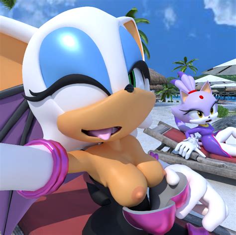 Rule 34 Anthro Bat Blaze The Cat Domestic Cat Duo Felid Feline Felis