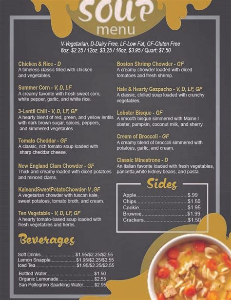 Soup Menu Soup Spoon Menu And Price List Singapore Updated 2024 Sg