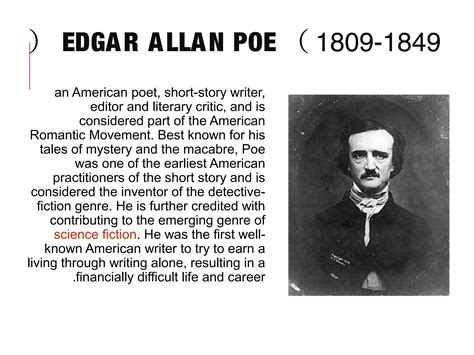 Edgar Allan Poe Ppt