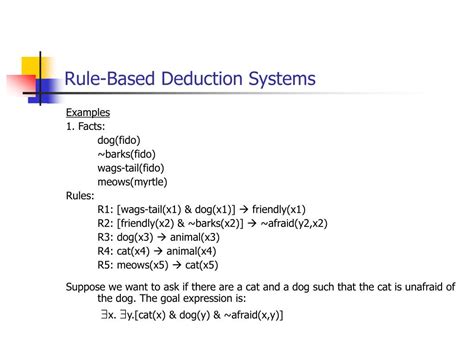 Ppt Rule Based Deduction Systems Powerpoint Presentation Free
