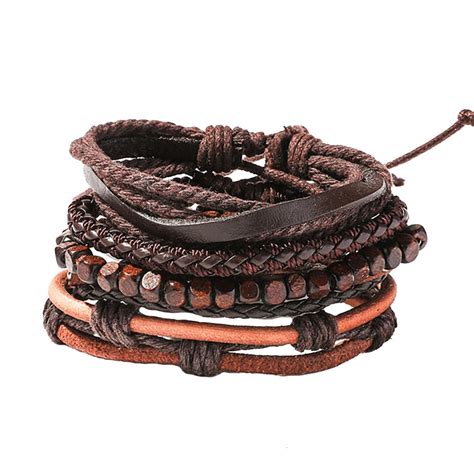 Set 4 Bratari Piele Naturala Sic Moda 4349