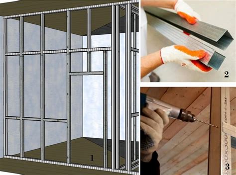 Монтаж перегородок из ГКЛ на металлическом каркасе | BuilderClub