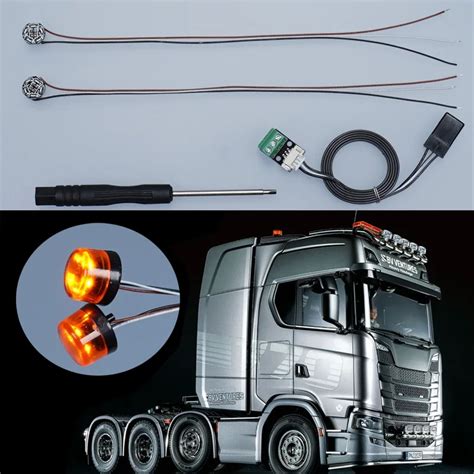 Roof Revolving Pcb Light Board For 114 Tamiya Rc Scania 770s 56371