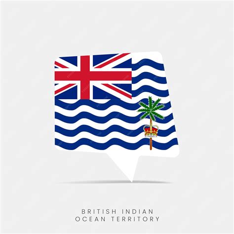 Premium Vector British Indian Ocean Territory Flag Bubble Chat Icon