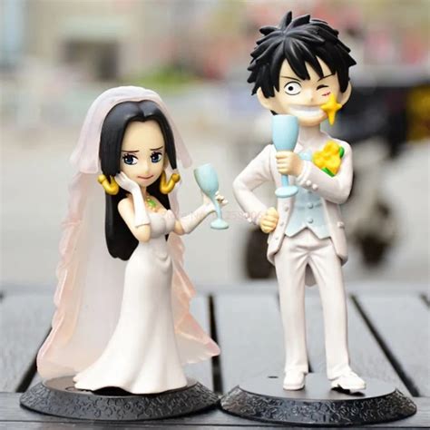 Figurine One Piece Figurine Luffy Boa Hancock 8cm Holding Groom