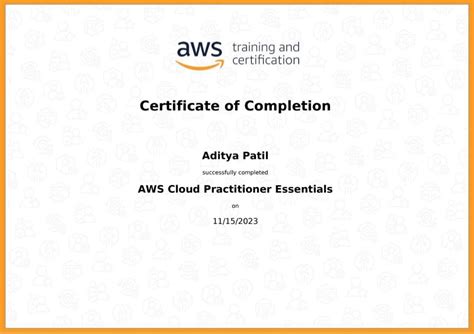 Aws Awscourse Cloudcomputing Aditya Patil