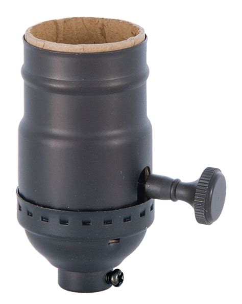 Antique Bronze Finish Turn Knob Brass Lamp Socket No Uno Choice Of