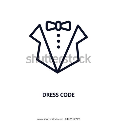 Dress Code Icon Thin Line Dress Stock Vector Royalty Free 2462517749 Shutterstock
