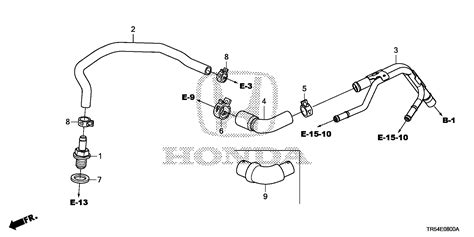 Honda Civic Tube Breather Pcv 17152 R1b A00 Honda Parts Center