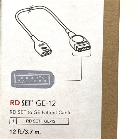 New Masimo Ref 4085 Rd Set Ge 12 Rd Set To Ge Patient Cable
