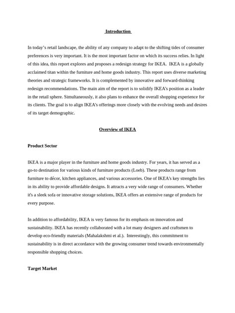 Ikea Assignment Pdf Market Segmentation Marketing