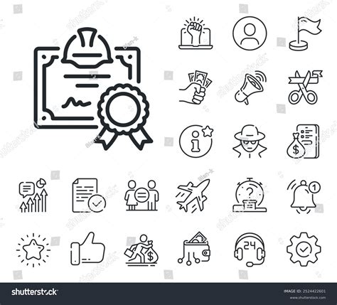 Technical Documentation Sign Salaryman Gender Equality Stock Vector