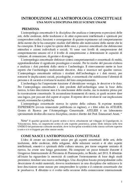 Pdf Introduzione Allantropologia Concettuale