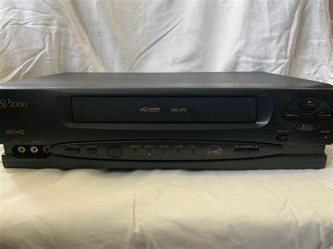 Philips Sv2000 4 Head Vhs Vcr Video Player Recorder Sva106at22 Tested