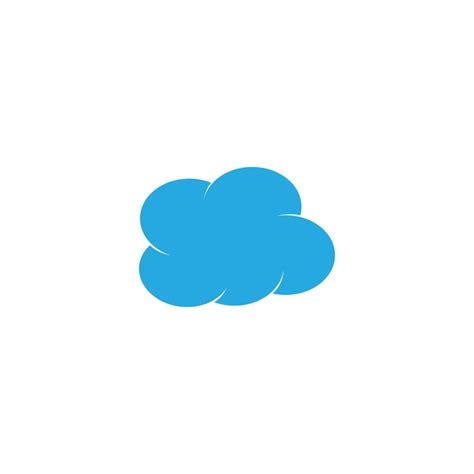Blue Cloud Logo Vector Icon Design 18884233 Vector Art At Vecteezy