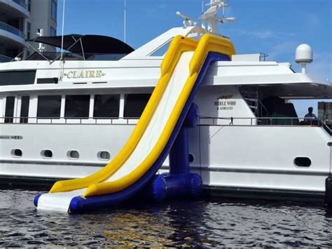 Inflatable Yacht Slide Makes Waves With Thrilling Aquatic Fun