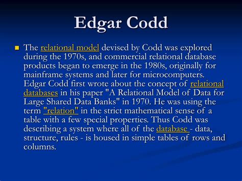 Ppt The Relational Model 1 Powerpoint Presentation Free Download Id 316913